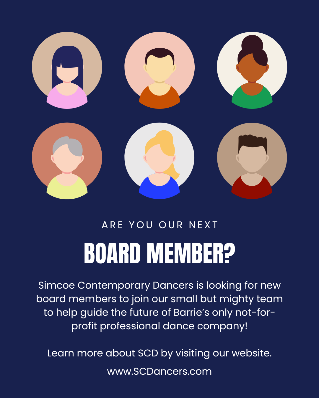 Call for Board Members – Simcoe Contemporary Dancers